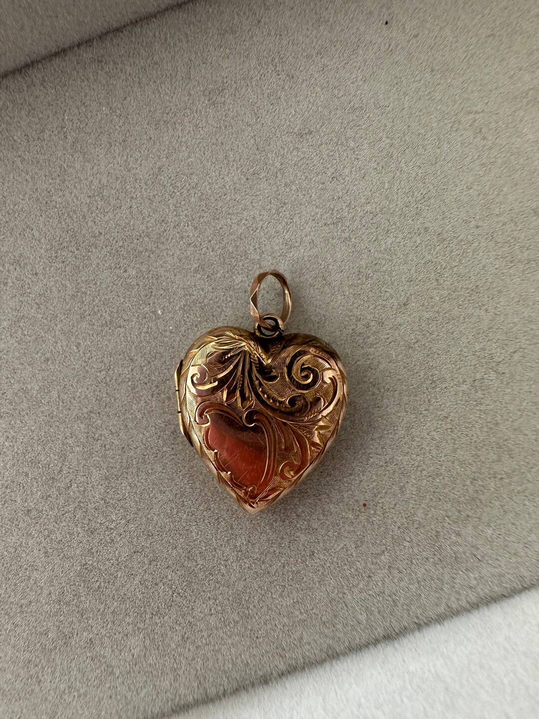 Antique Heart Locket With Engraving 9ct Yellow Gold - Etsy