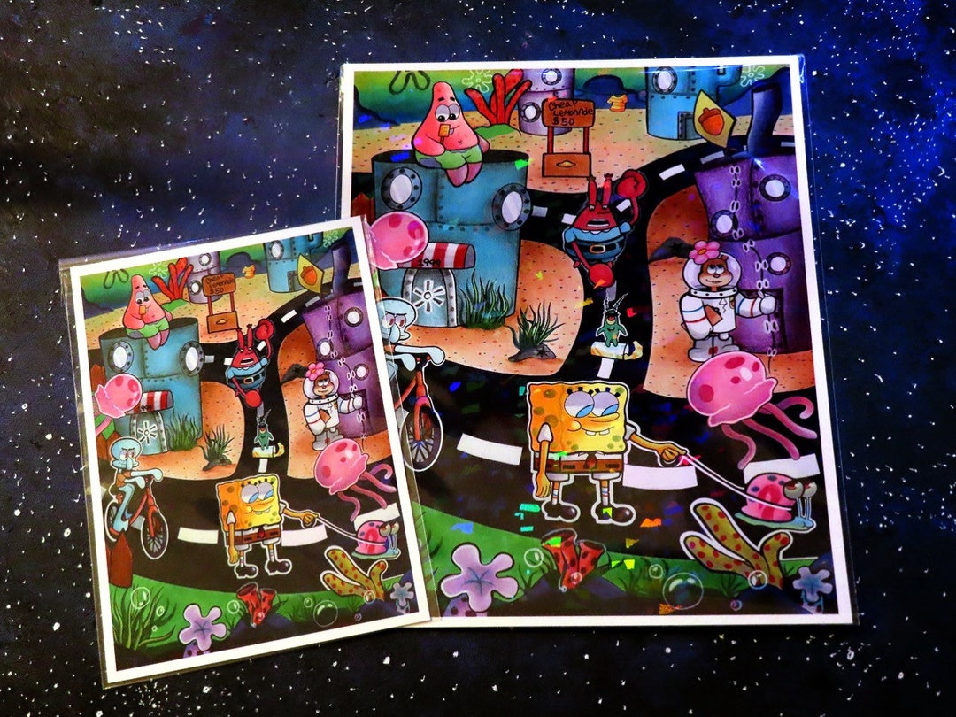 Spongebob Holo Print - Etsy