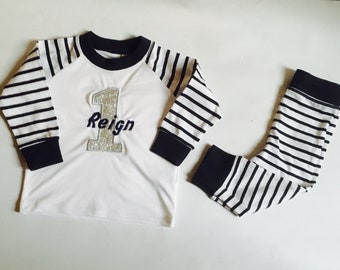 First birthday pajamas | Etsy