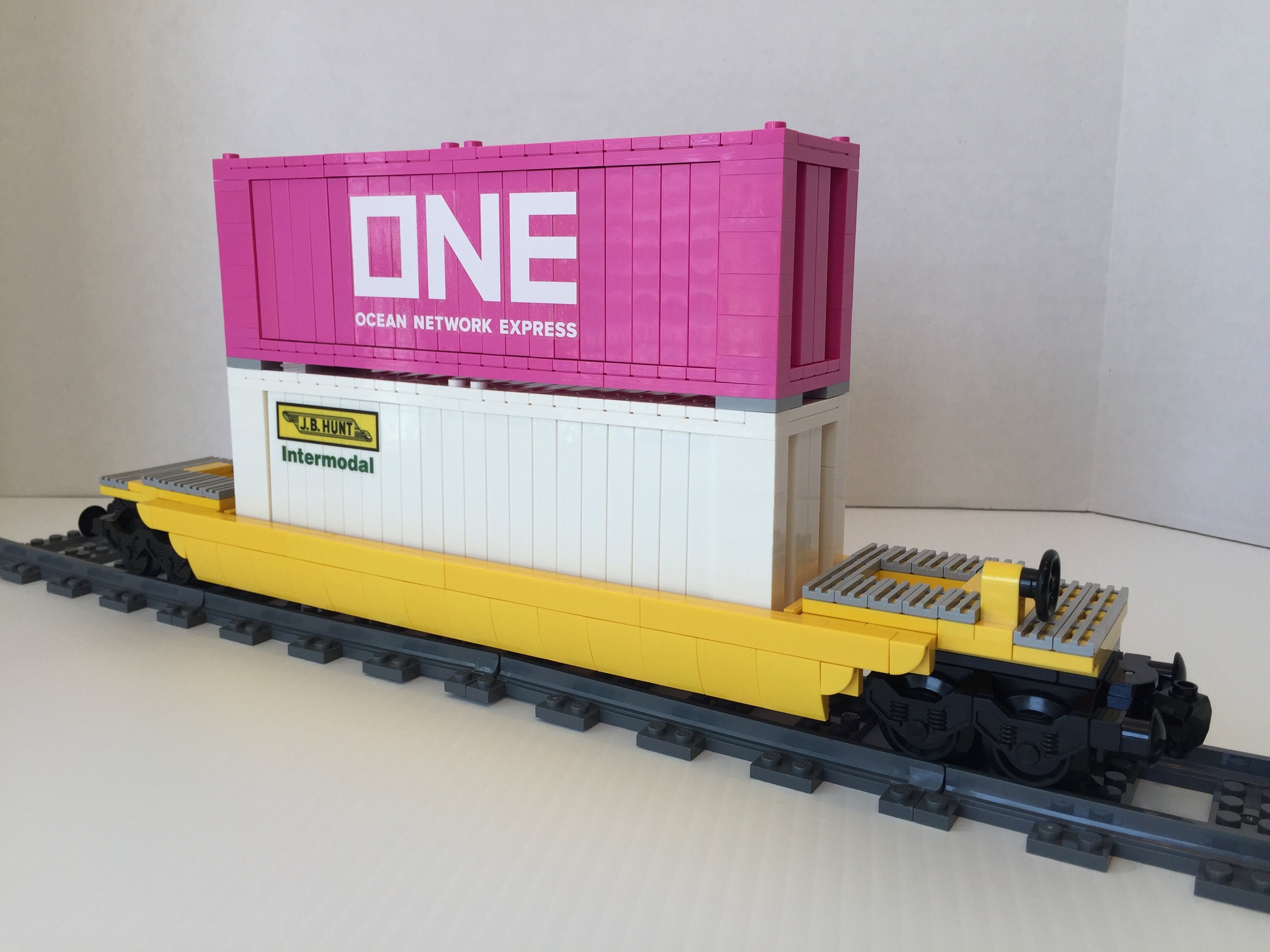 Custom Train Well/container Car MOC (instructions Only) - Etsy