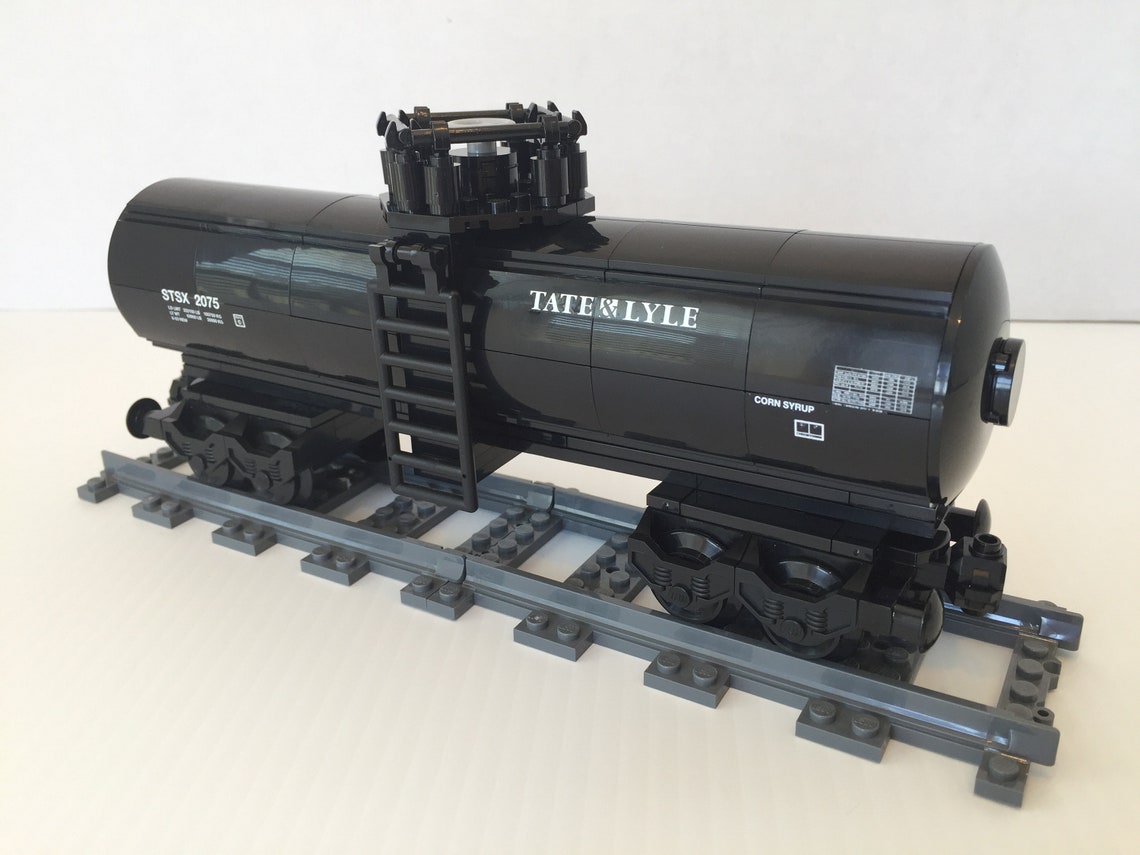 Custom Train Black Tank Car MOC (instructions Only) - Etsy