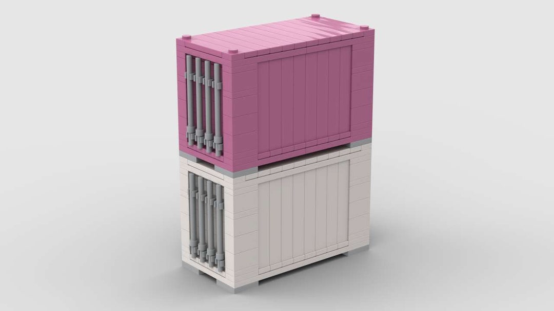 Conteneurs de train blancs et roses personnalisés de 20 pieds - Etsy France