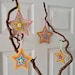 Multi-colour Felt Star Christmas Ornament With Button - Etsy