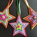 Multi-colour Felt Star Christmas Ornament With Button - Etsy