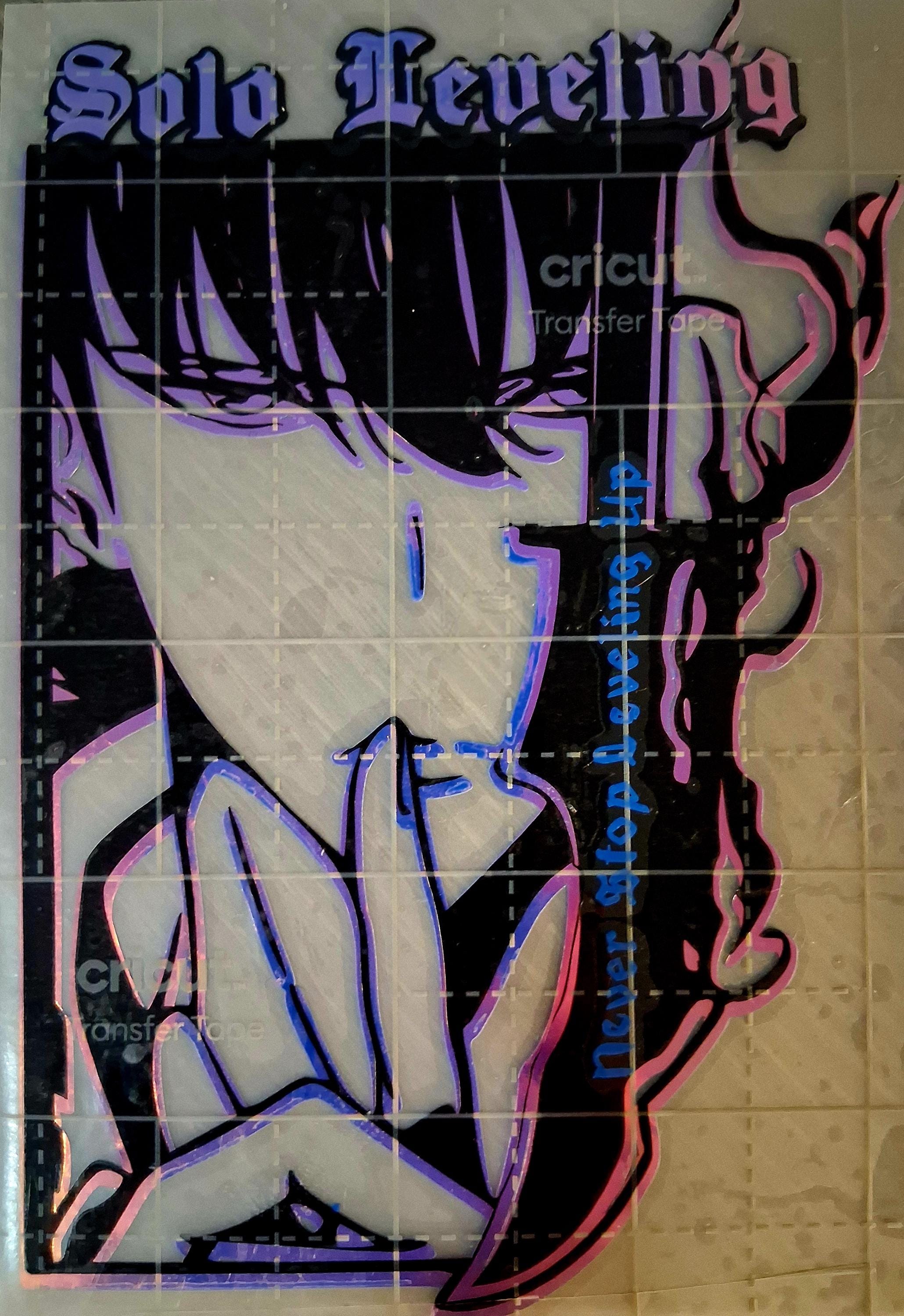 Holographic Solo Leveling Anime Decal, Car Decal, Window Decal - Etsy