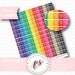 Rainbow Annual Leave Due Flags Printable Planner Stickers | Etsy