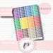 Rainbow Colour Days of the Week Headers Printable Planner Stickers for ...