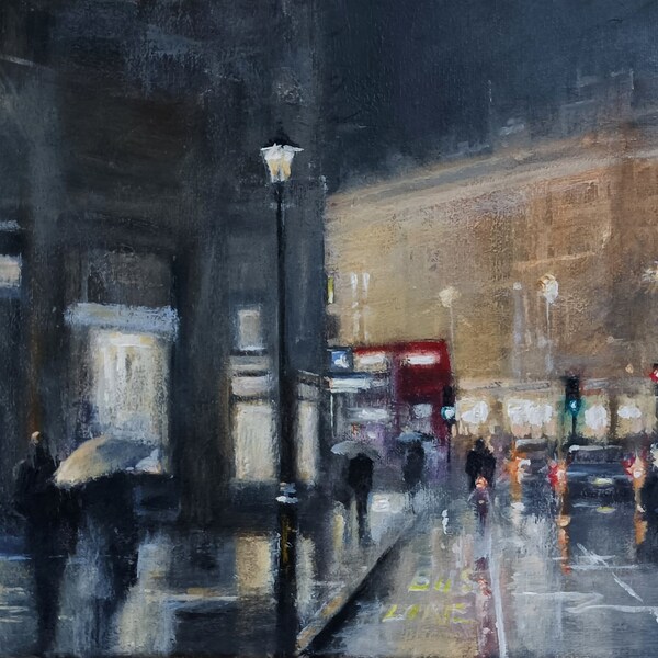 Evening Scene Painting - Etsy