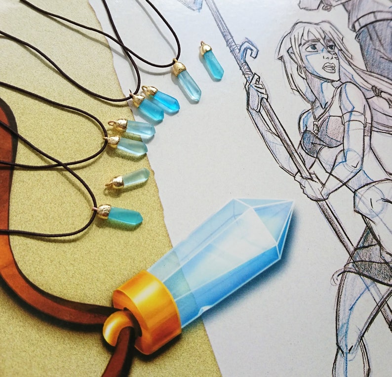 Disney Atlantis Princess Kida Crystal Necklace for ooak dolls | Etsy