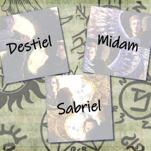 Supernatural "guardian Angels", Destiel, Midam, Sabriel, Print - Etsy