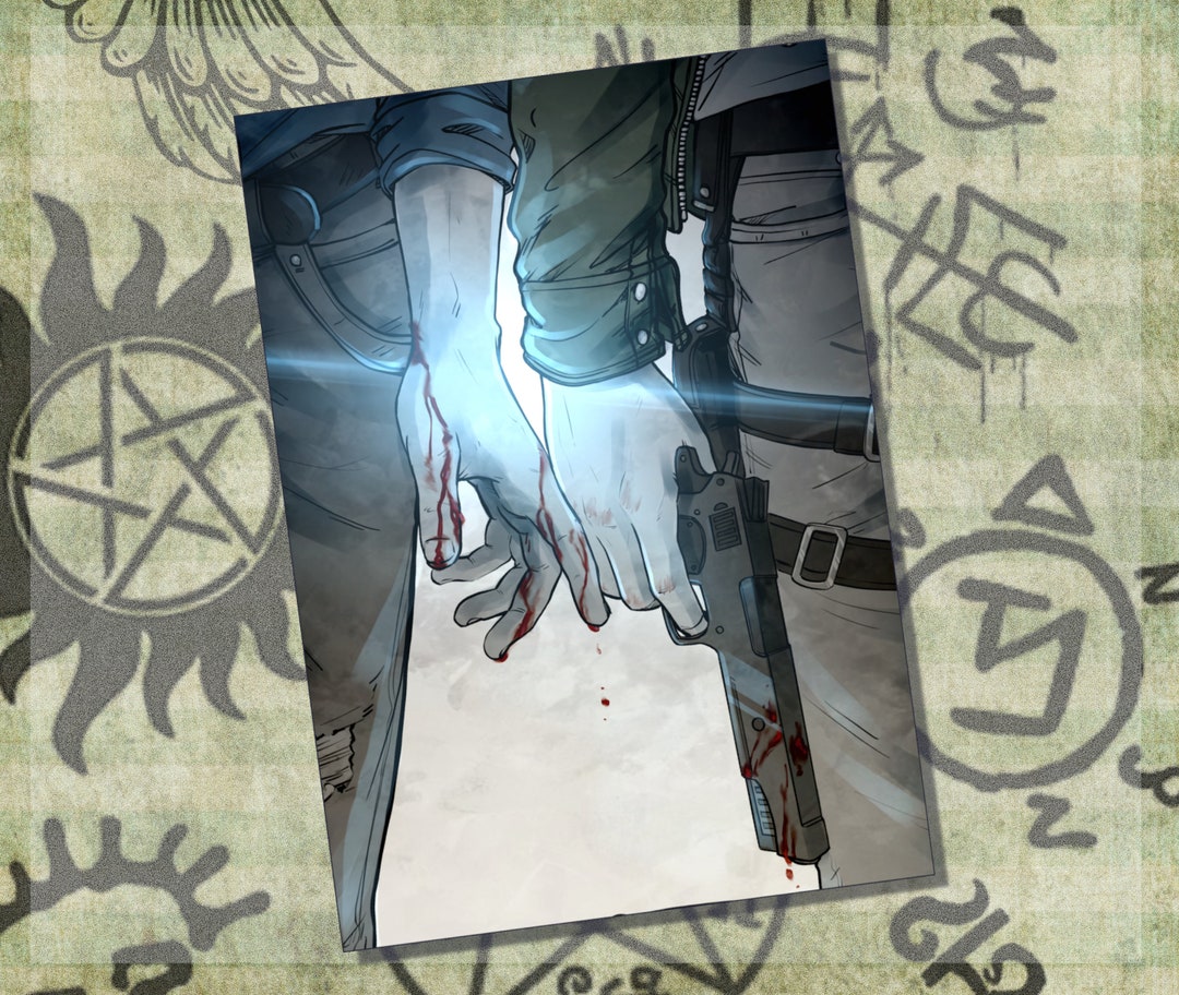 Destiel endverse, Supernatural, Postcard, Endverse - Etsy