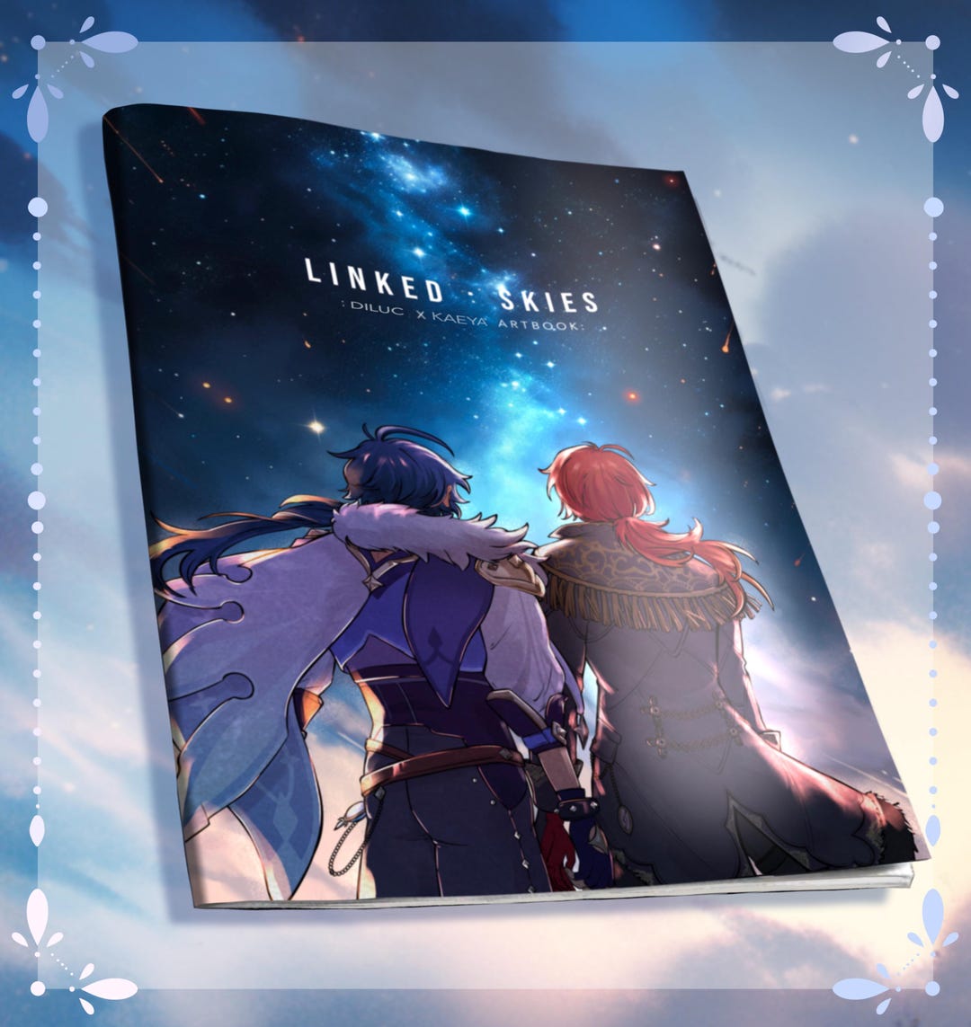 Luckae, "linked Skies", Genshin, Zine - Etsy