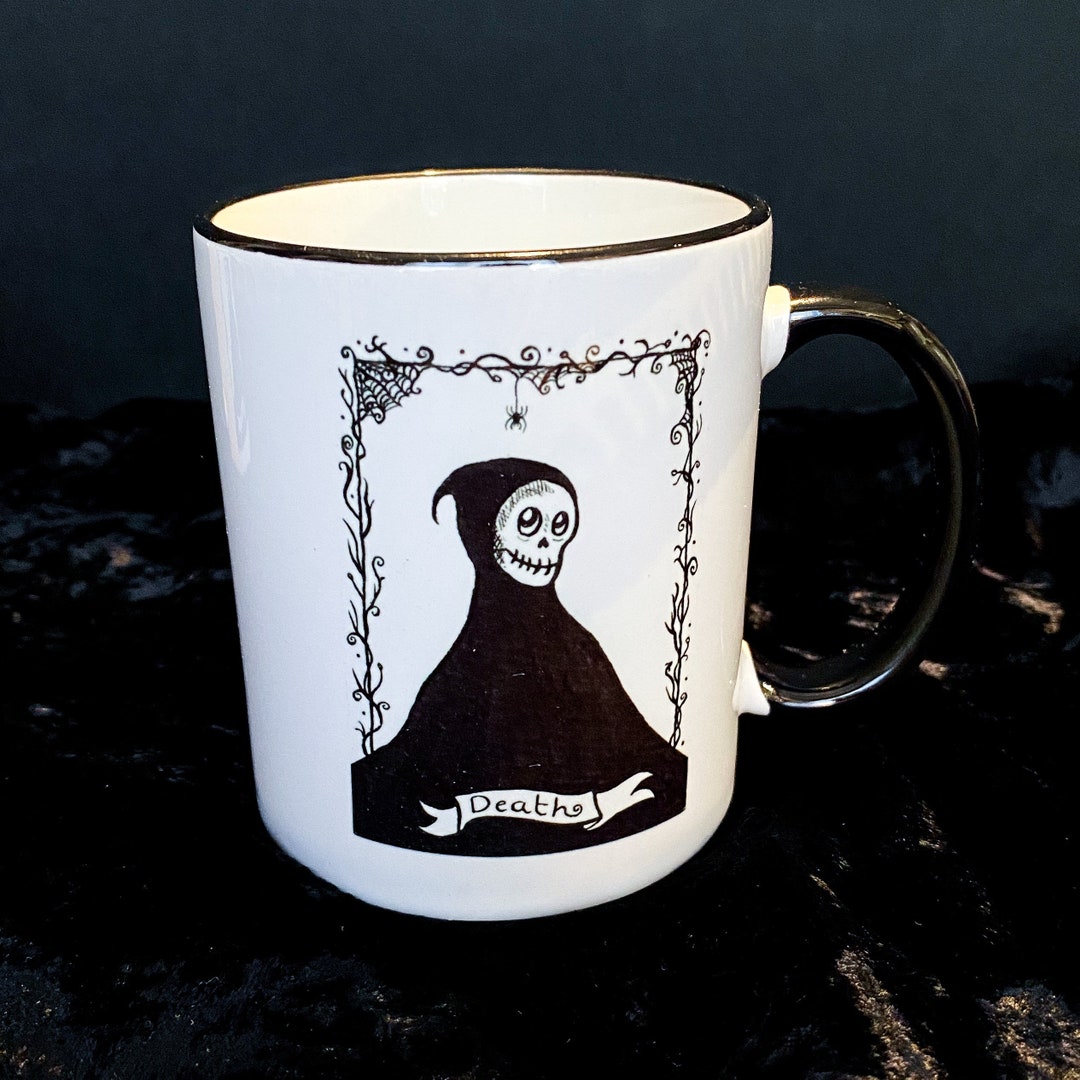Death Mug, Gothic Mug, Made in the Uk. - Etsy UK