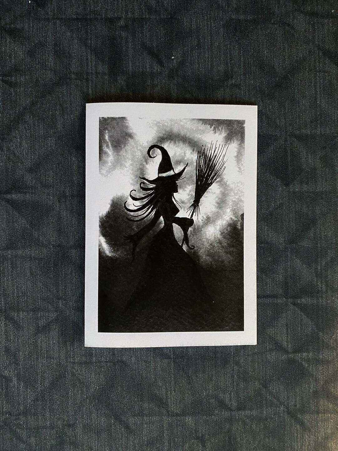 The Night Witch Blank Card, Gothic Art Card, Mothers Day Card - Etsy