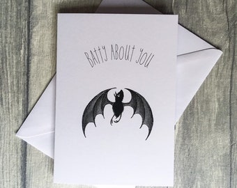 Bat Thank You Card - Etsy