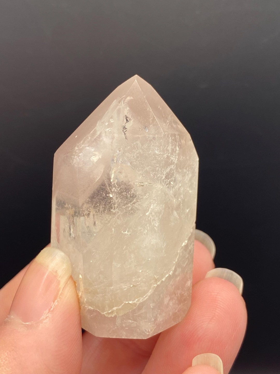 Pink Lithium Quartz Crystal Bahia Brazil Rare High Grade Point Tower ...