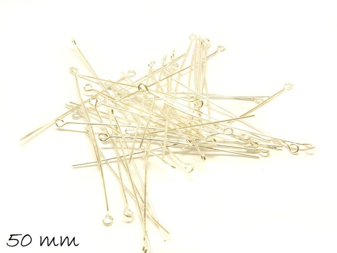 100 Pieces Rivet Pins (eyelet) Silver 50 Mm - Etsy UK