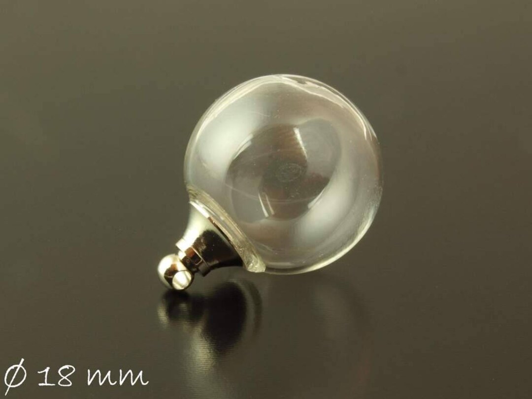 Hollow Glass Bead With Screw Cap Ø 18 Mm - Etsy