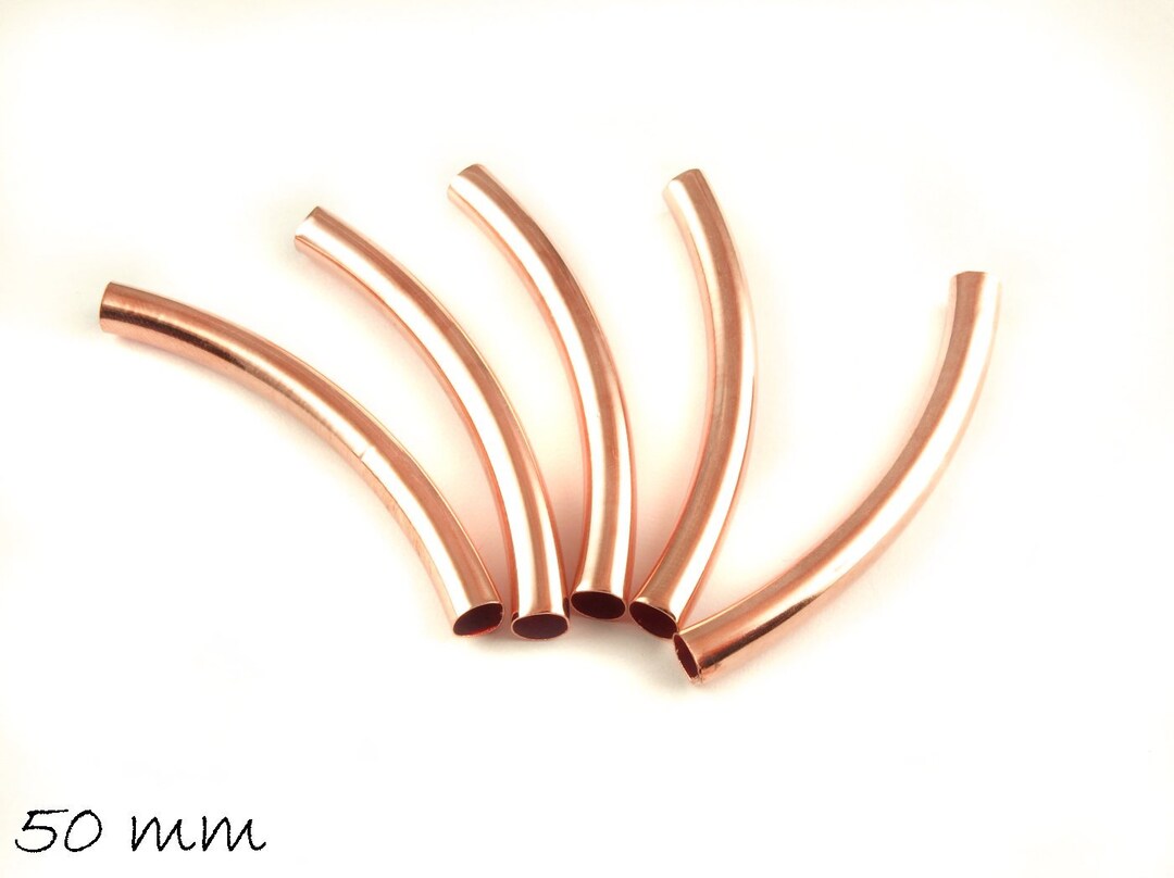 Buy Tube Beads Curved Tubes 50 Mm Rose Gold Online in India - Etsy
