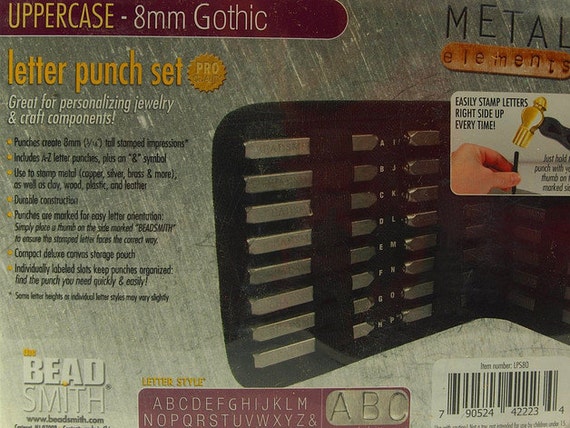 Gothic Letter Metal Stamp