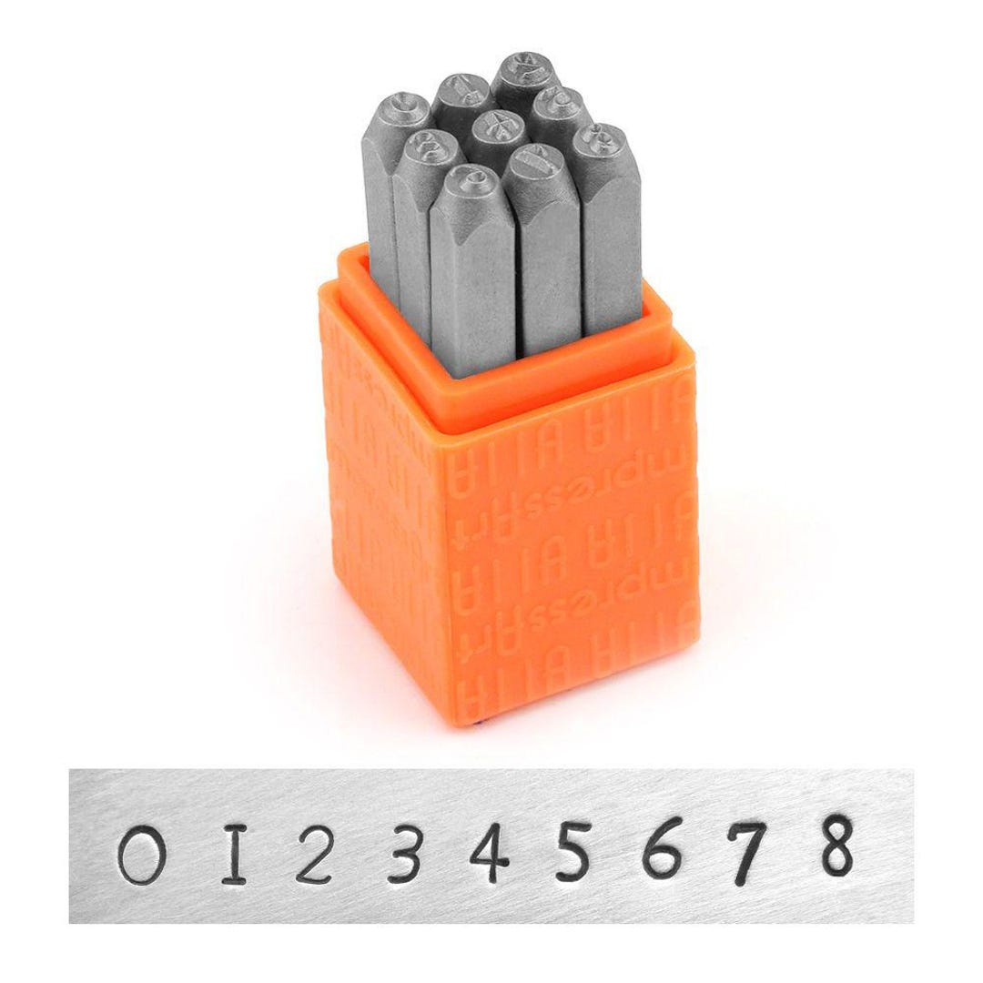 1 Set Zahlen Ziffern Stempel 1,5 mm Basic (Sans Serif) Impressart - Etsy.de