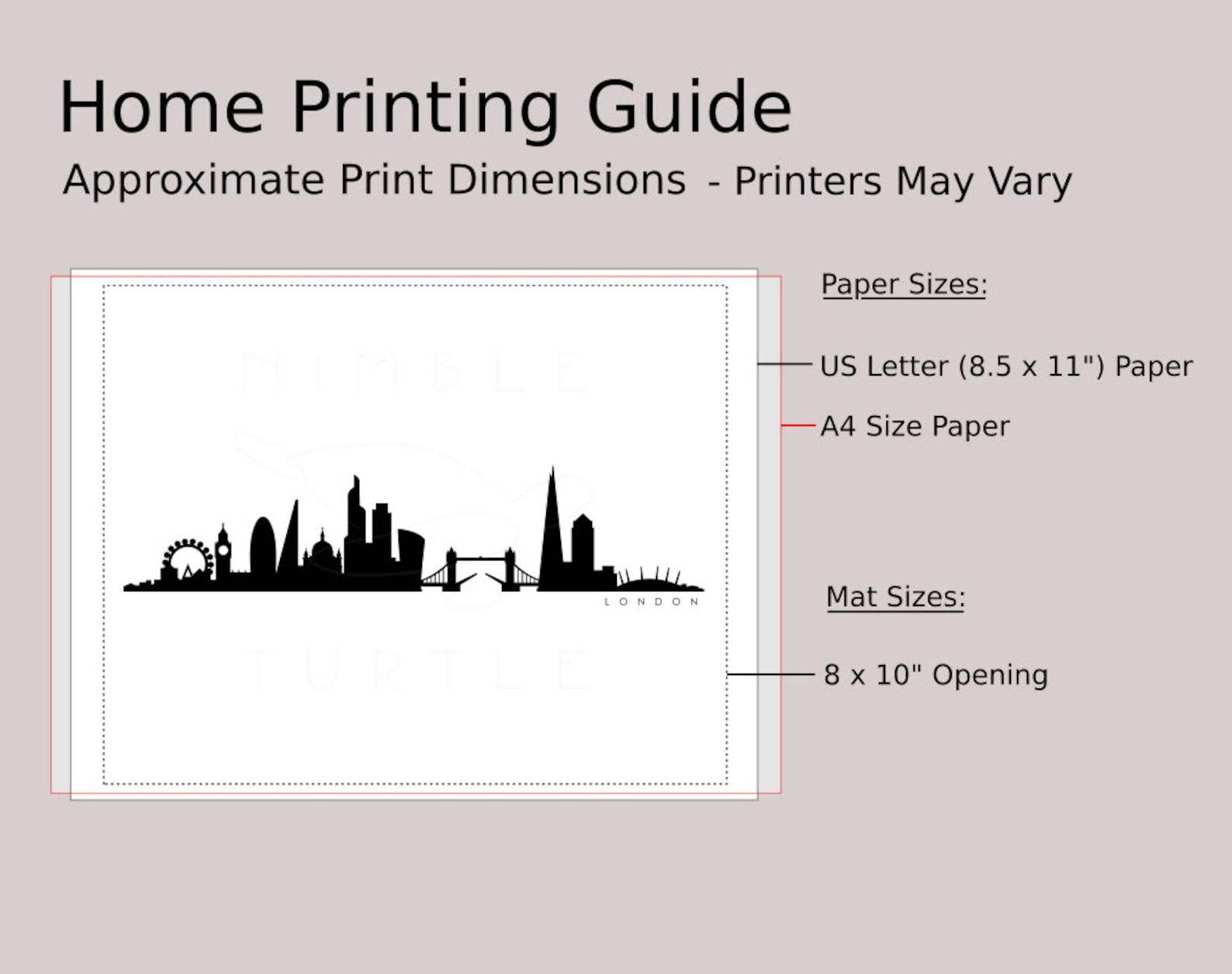 London Skyline Silhouette - Printable Skyline - London UK - PDF, Png ...