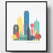 Printable Dallas Skyline Download - Etsy