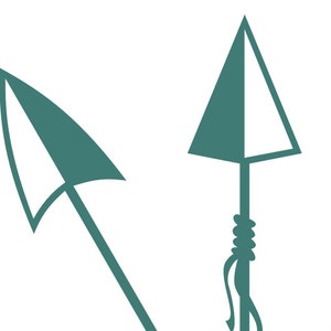 Arrows Printable Gallery Wall Art - Blue Green - Etsy