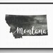 Montana State Outline Watercolor Printable Montana Wall Art Comes With ...