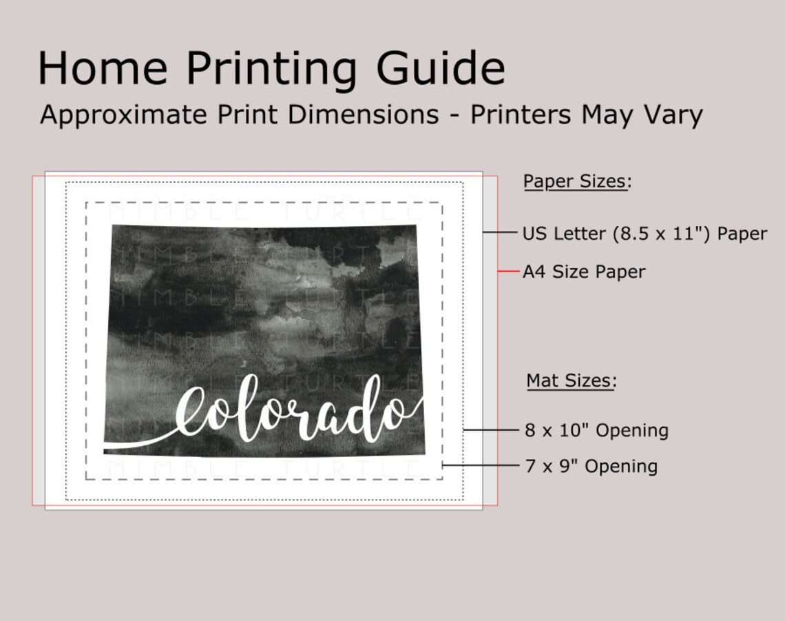 Colorado State Outline Watercolor Printable Colorado Wall - Etsy UK