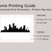 Dallas Skyline Silhouette - Printable Skyline - Dallas Texas - PDF, Png ...