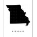 Missouri State Outline Watercolor Printable Missouri Wall Art Comes ...