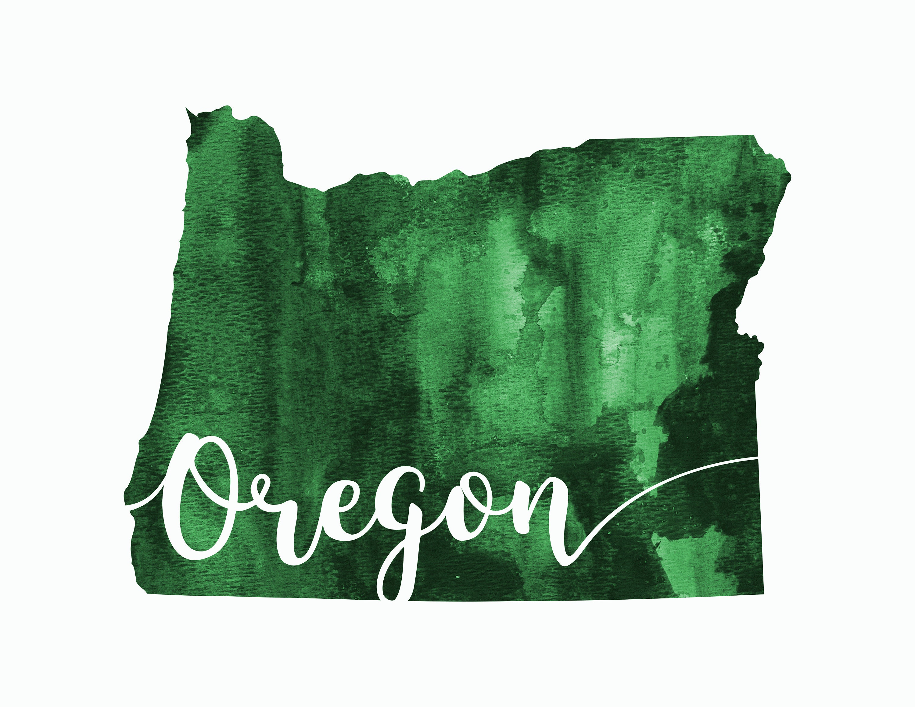 Oregon State Outline Watercolor Printable Oregon Wall Art - Etsy UK