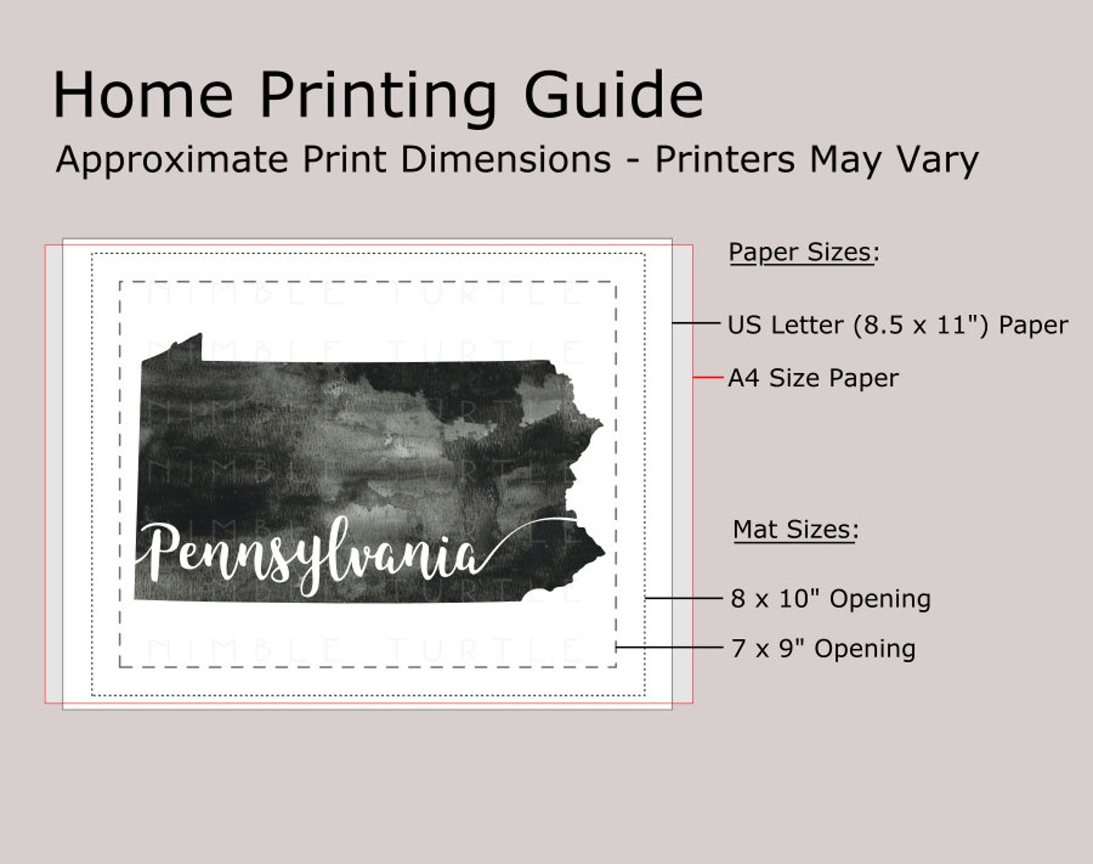 Pennsylvania State Outline Watercolor - Printable Pennsylvania Wall Art ...