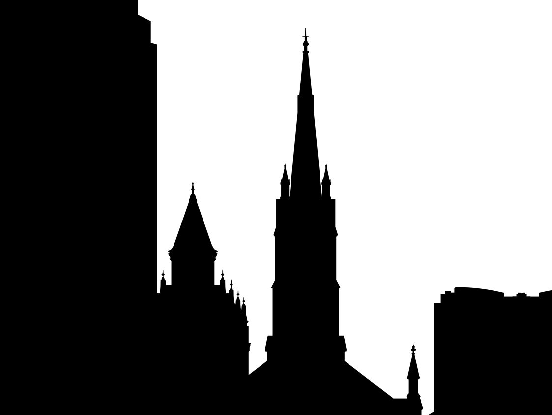 Toronto Skyline Silhouette - Printable Skyline - Toronto Canada - PDF ...