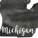 Michigan State Outline Watercolor Printable Michigan Wall - Etsy