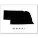Nebraska State Outline Watercolor - Printable Nebraska Wall Art - Comes ...