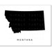 Montana State Outline Watercolor Printable Montana Wall Art Comes With ...