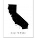 California State Outline Watercolor - Printable California Wall Art ...