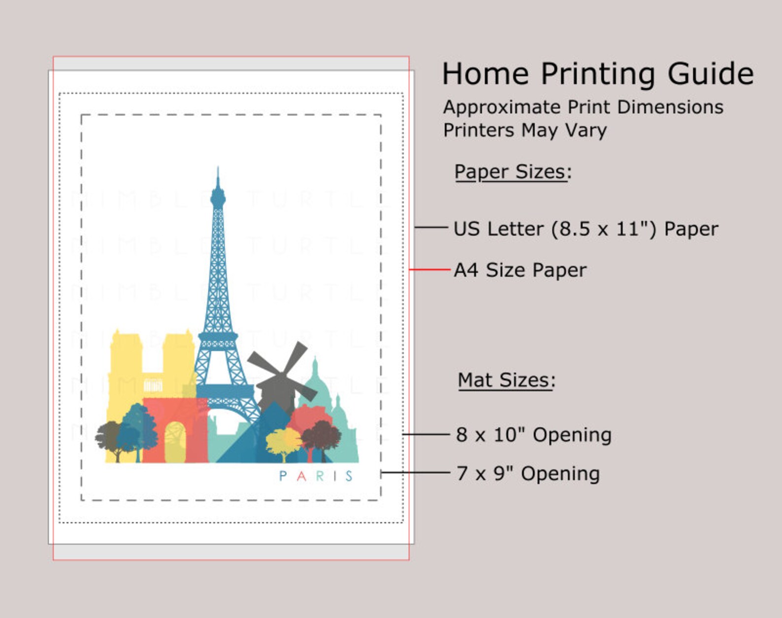 Paris Skyline Printable Download - Nursery Wall - Paris Transparent ...