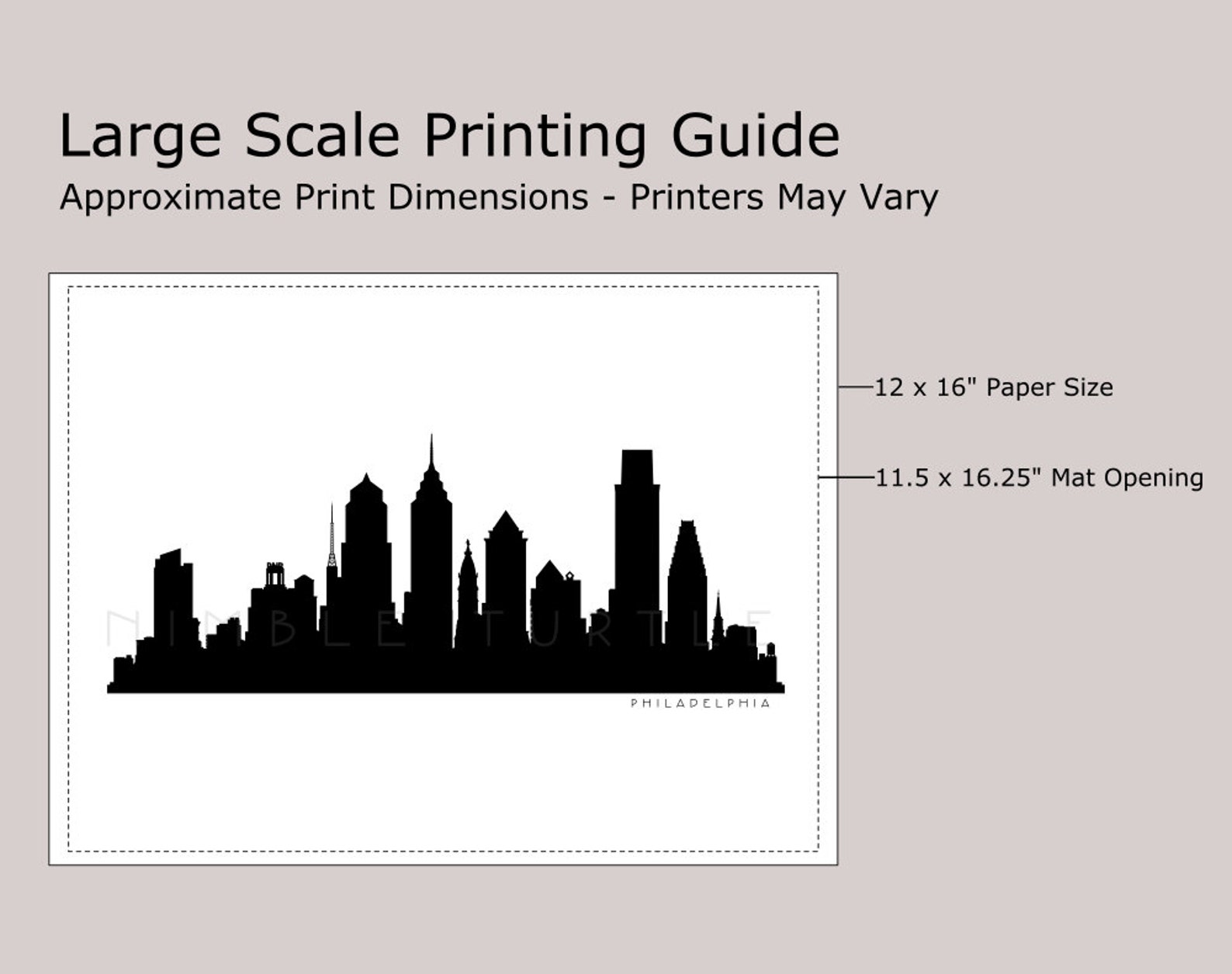 Philadelphia Skyline Silhouette - Printable Skyline - Philadelphia ...