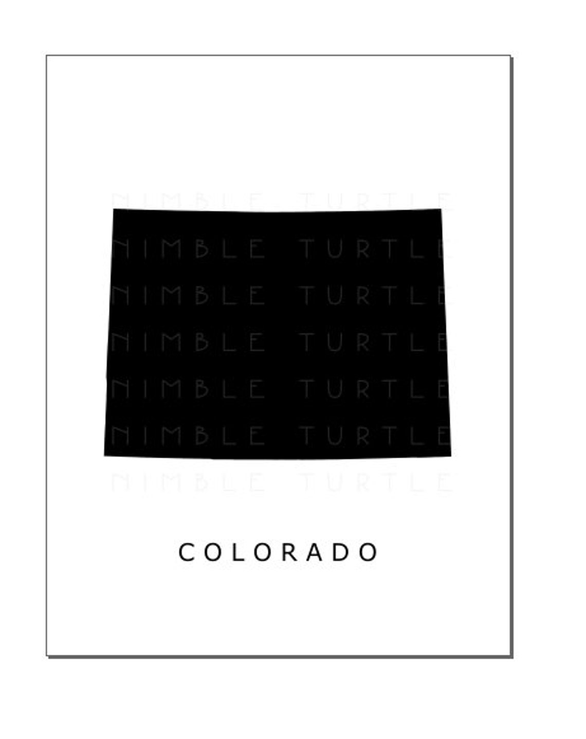 Colorado State Outline Watercolor - Printable Colorado Wall Art - Comes ...