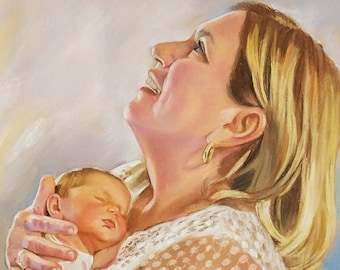 Custom Portrait From Photo Painting Portrait From Photo | Etsy