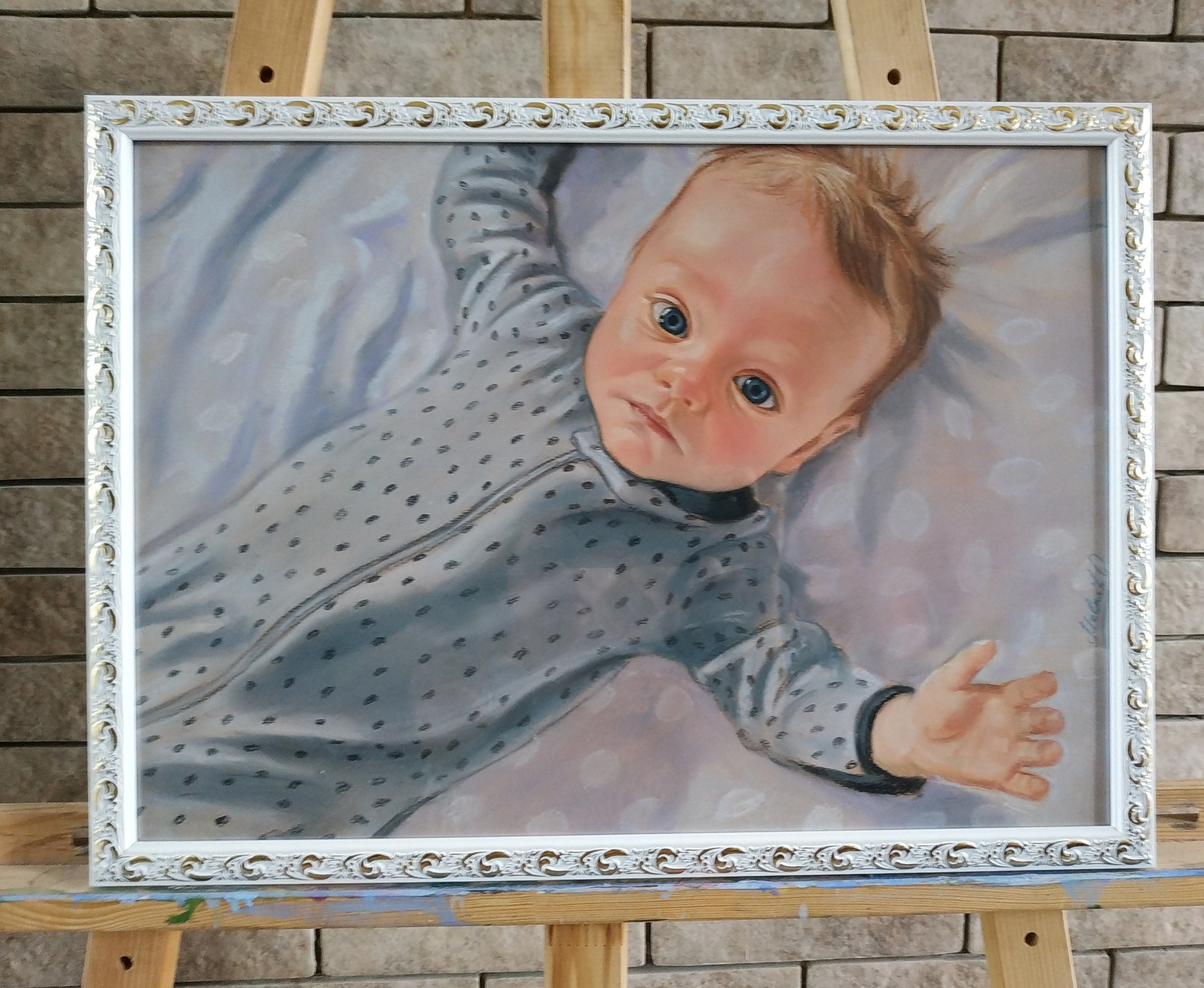 Custom portrait from photo Mother's Day portrait painting | Etsy