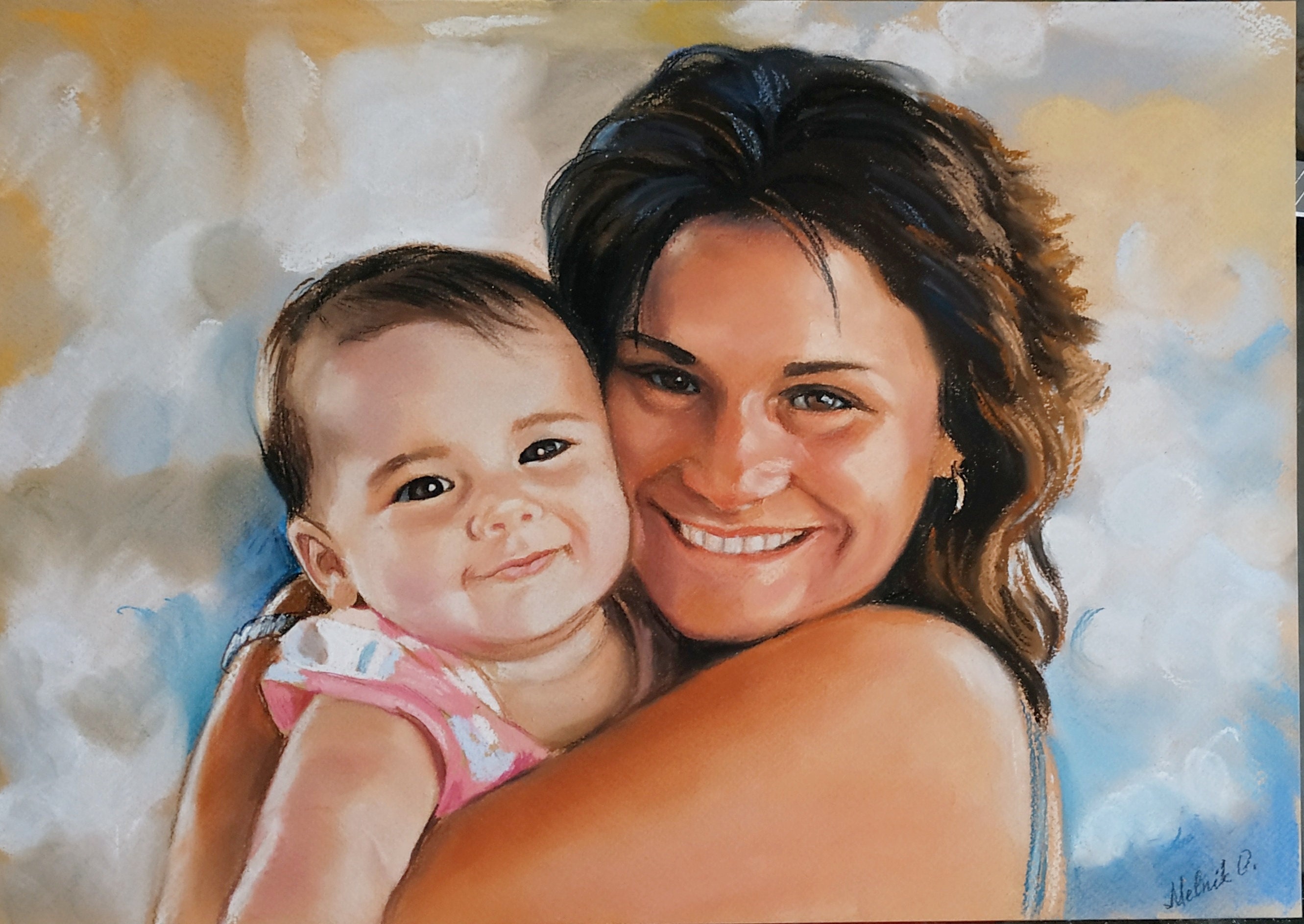 Custom portrait from photo painting portrait from photo | Etsy