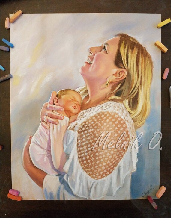 Custom Portrait From Photo Portrait Painting From Photo - Etsy