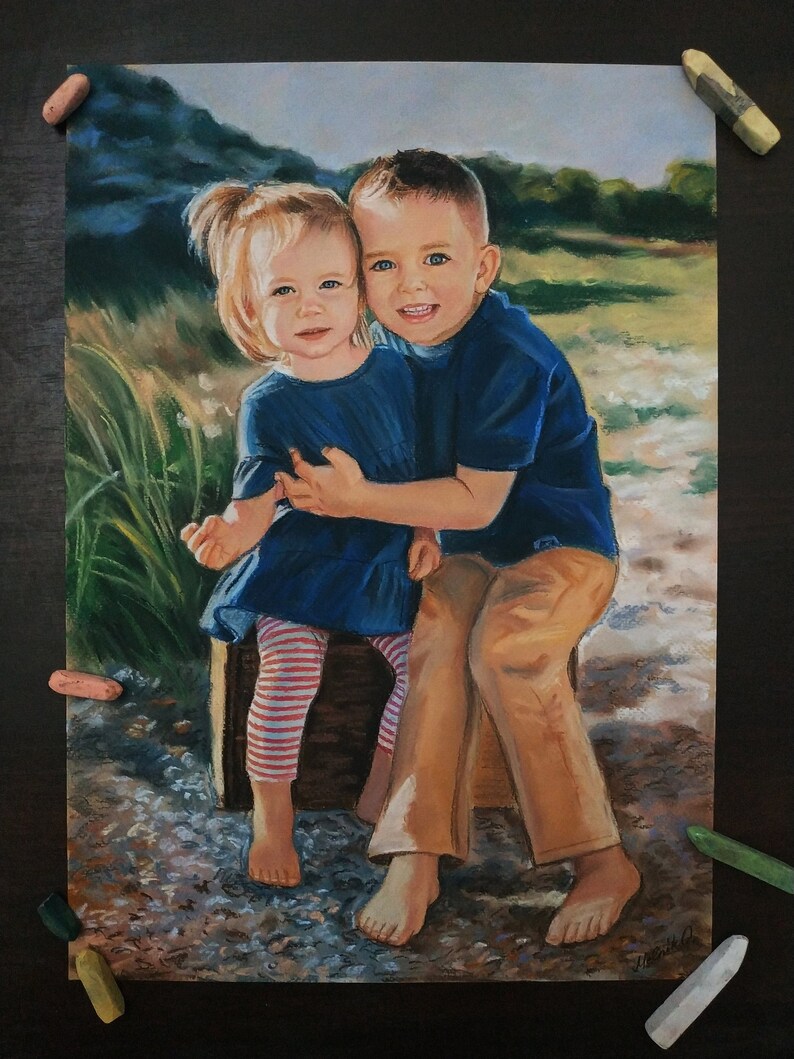 Custom Portrait From Photo Portrait Painting From Photo - Etsy