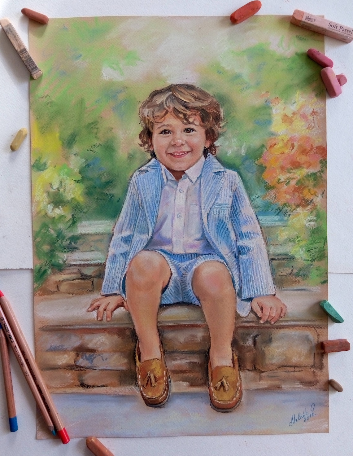 Custom portrait from photo painting portrait from photo | Etsy