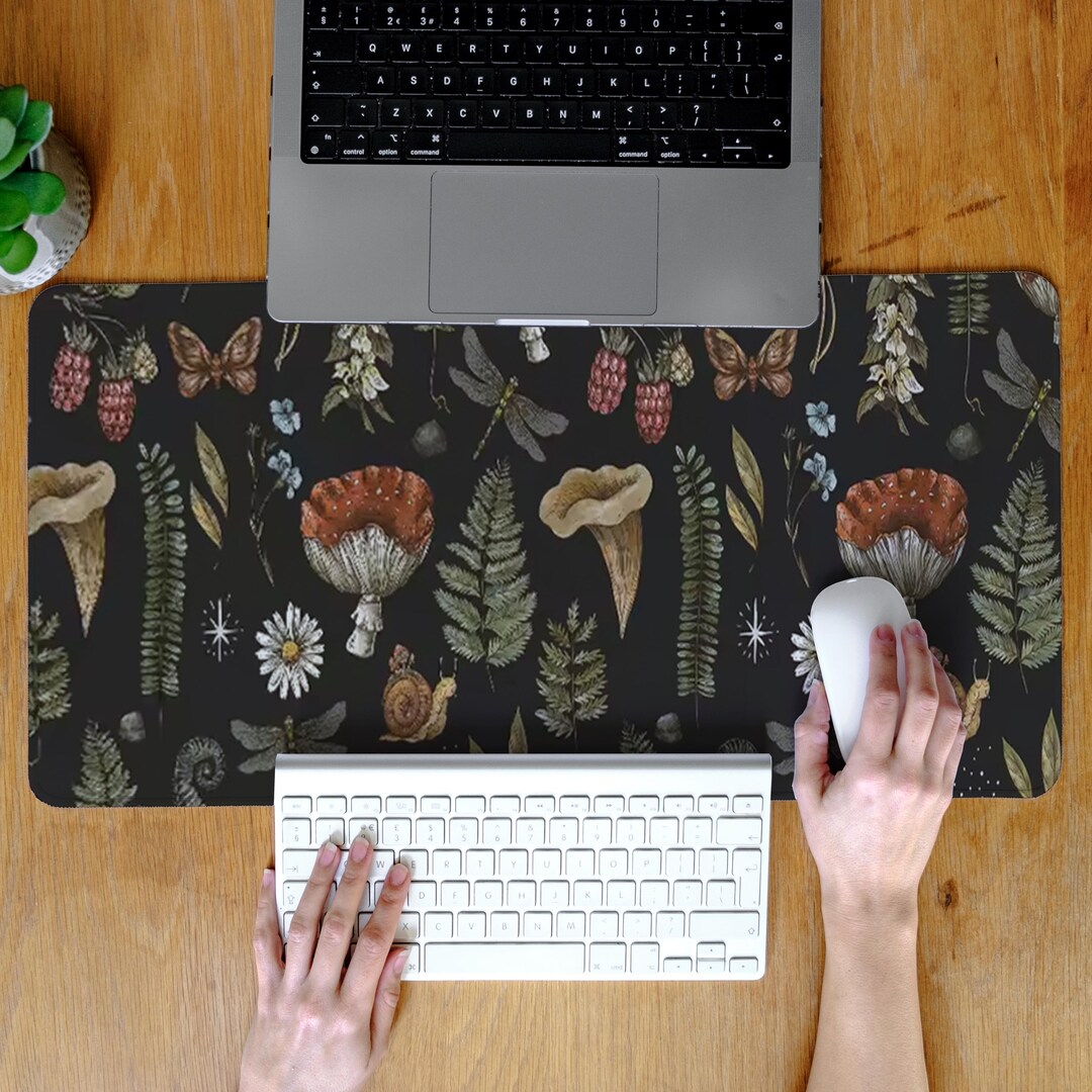 Mushroom Witch Desk Mat, Soft Office Mousepad. Computer Mouse Mats ...
