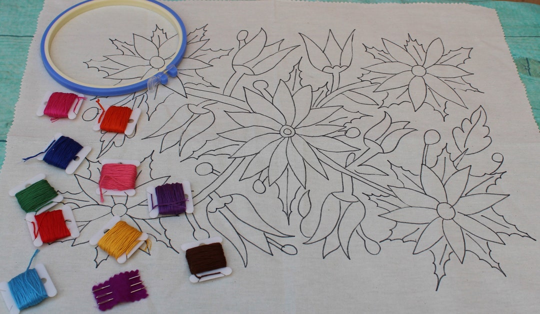 Diy Otomi, Diy Mexican Embroidery Kit, Otomi Embroidery, Embroidery Kit ...